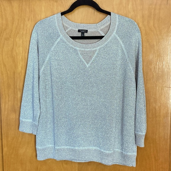 Talbots | Tops | Talbots Tan Gold Linen Blend Sparkle Holiday Top 34 ...